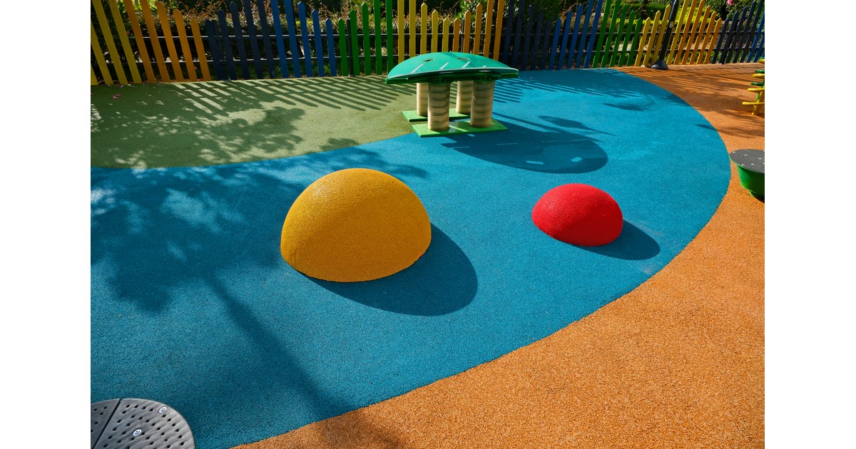 EPDM Half Sphere Set – 3’lü Zıplama ve Denge Modülü | Playflex Playground